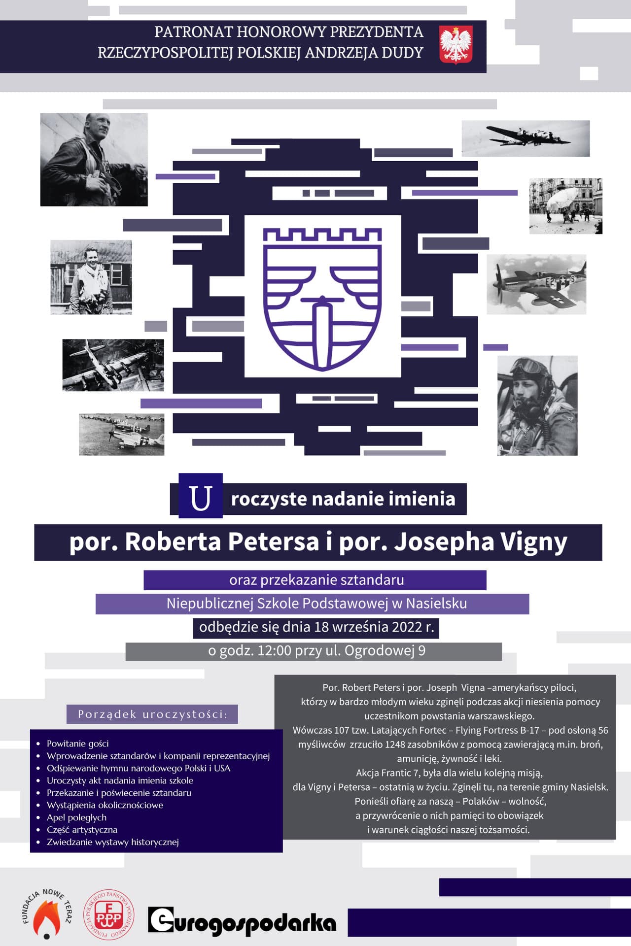 Uroczystość nadania Niepublicznej Szkole Podstawowej w Nasielsku ...